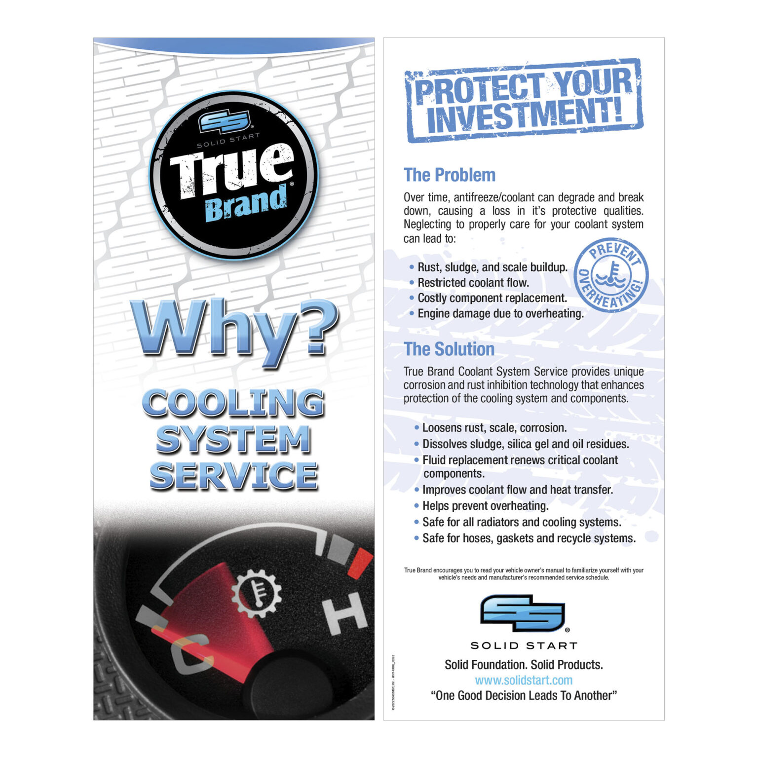 Counter Cards - Solid Start | True Brand